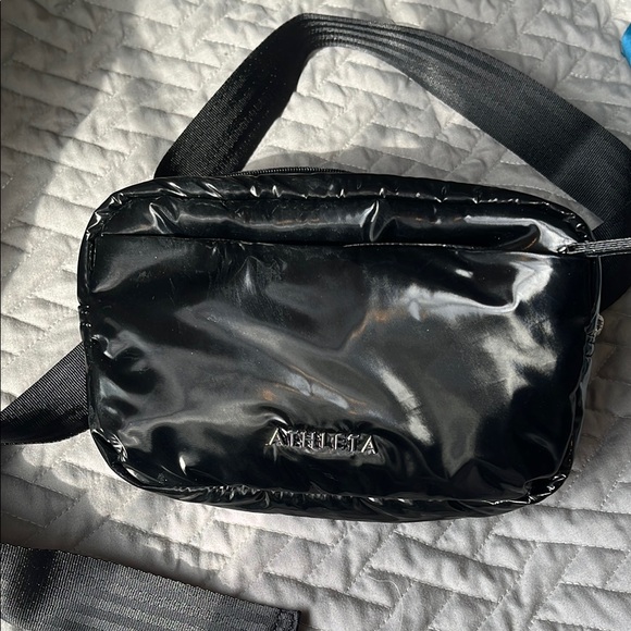 Athleta | Bags | Athleta Black Crossbody Bag With Adjustable Strap And ...